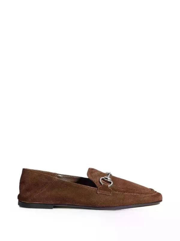 Gucci Jordaan Horsebit Suede Loafers