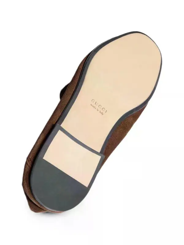 Gucci Jordaan Horsebit Suede Loafers