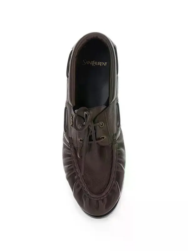 Saint Laurent Le Loafers Bateau In Smooth Leather