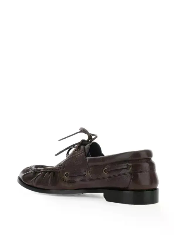 Saint Laurent Le Loafers Bateau In Smooth Leather