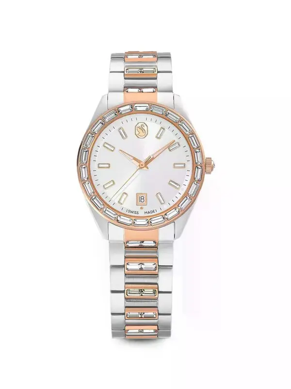 SWAROVSKI Matrix Crystal-embellished-bezel 40mm Watch