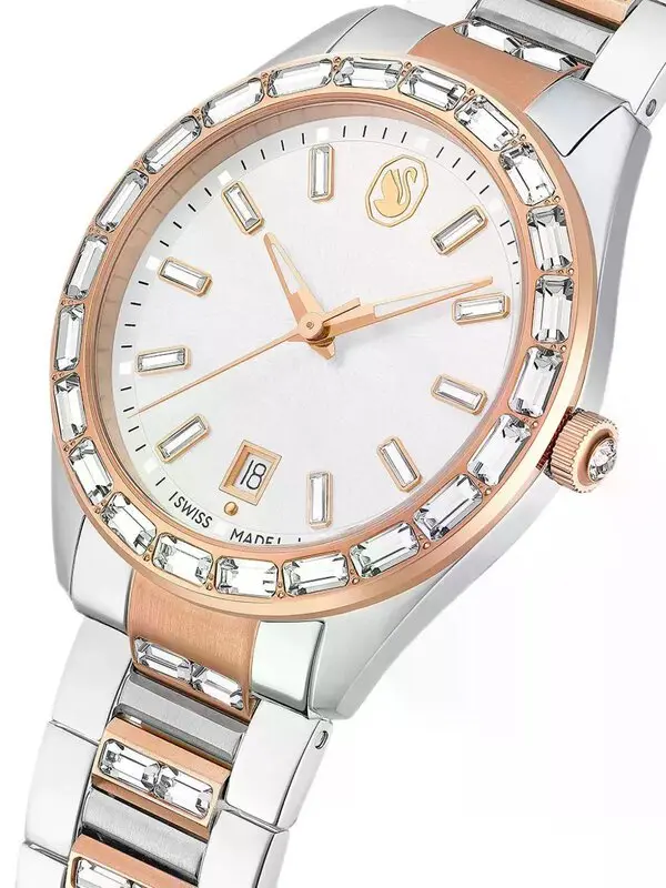 SWAROVSKI Matrix Crystal-embellished-bezel 40mm Watch