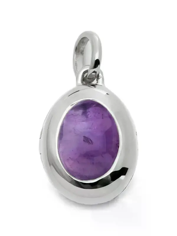 Monica Vinader February Birthstone Necklace With Amethyst - Silver