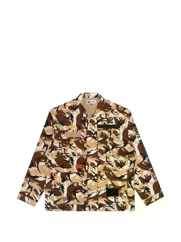 AAPE BY *A BATHING APE Somewhere Camouflage-print Shirt