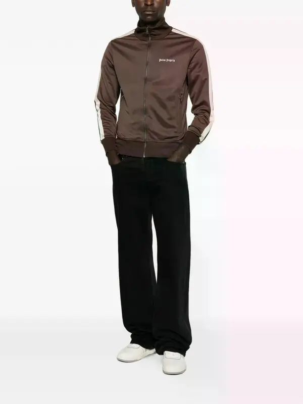 Palm Angels Logo-print Side-stripe Track Jacket