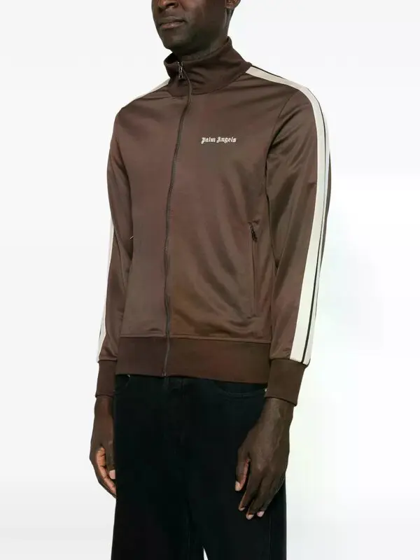 Palm Angels Logo-print Side-stripe Track Jacket