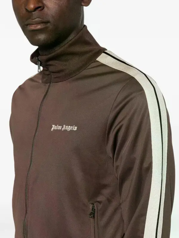 Palm Angels Logo-print Side-stripe Track Jacket