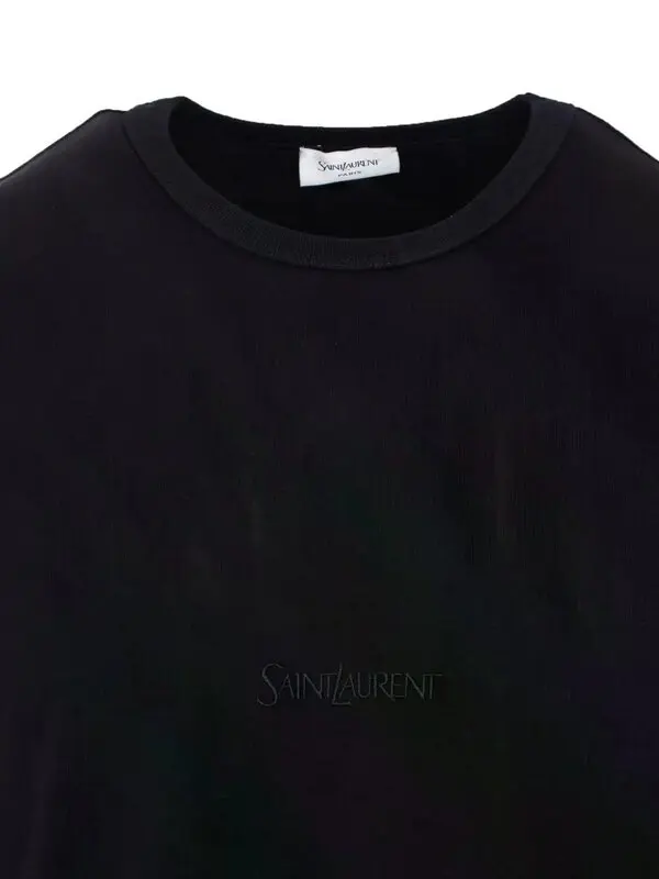 Saint Laurent Logo-embroidered T-shirt