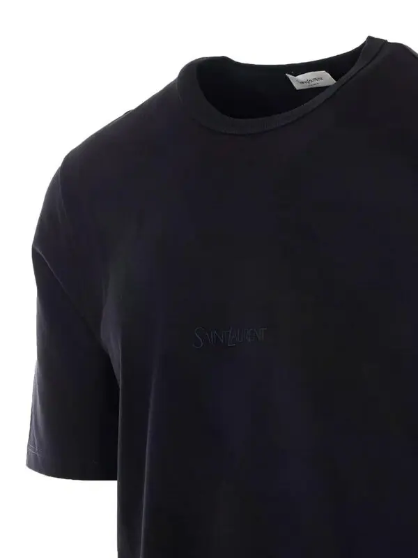 Saint Laurent Logo-embroidered T-shirt