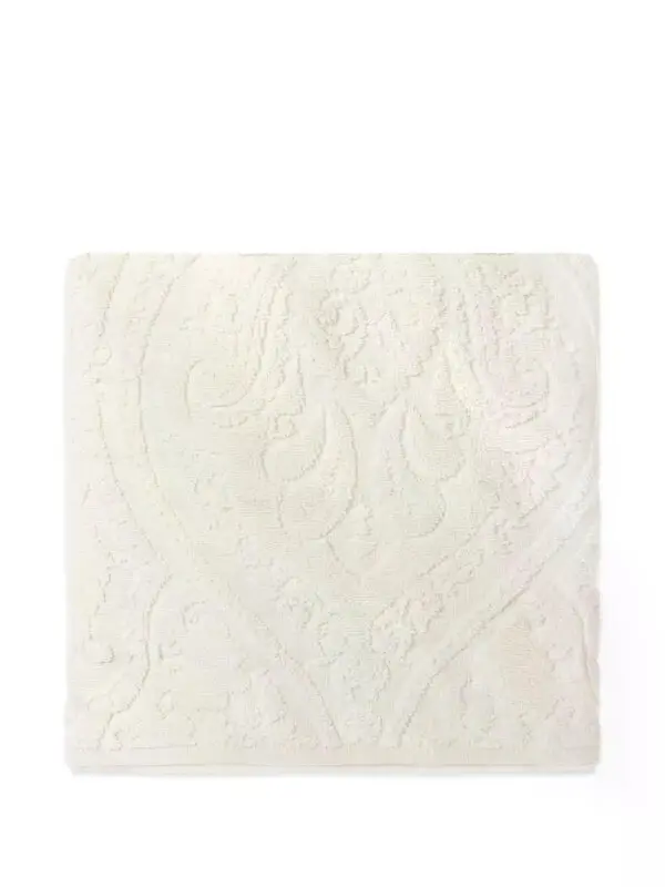 Etro Paisley Jacquard Bath Towel - White