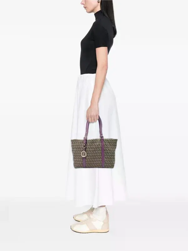 Fendi Zucchino Canvas Superstar Tote Bag