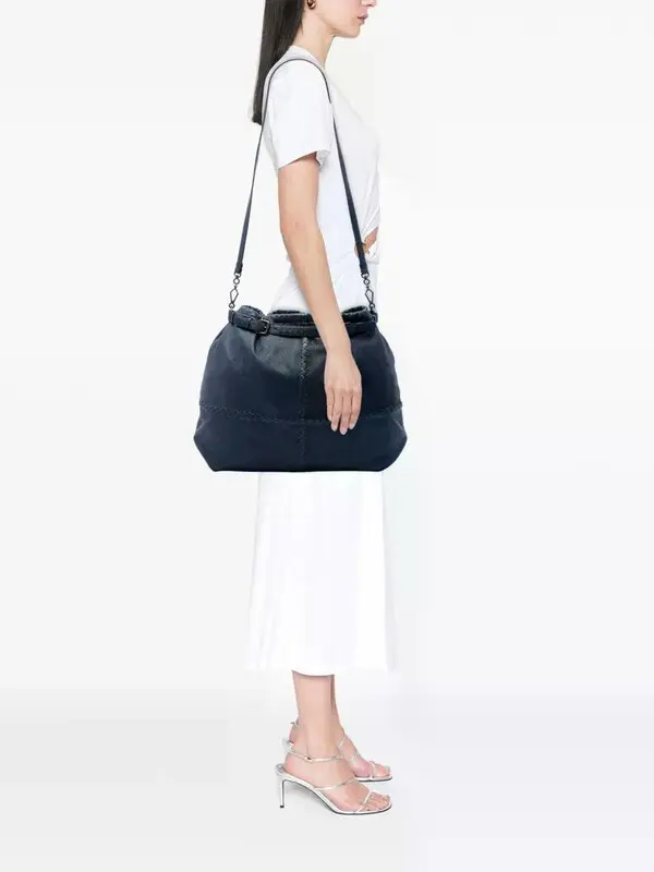Bottega Veneta 2012-2026 Intrecciato Trimmed Cervo Satchel