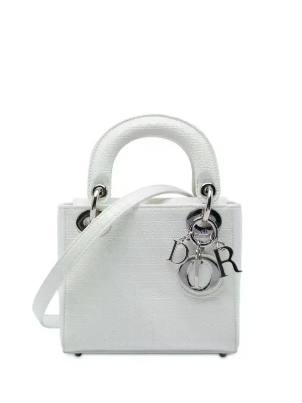 Dior 2016 Mini Patent Microcannage Lady Satchel