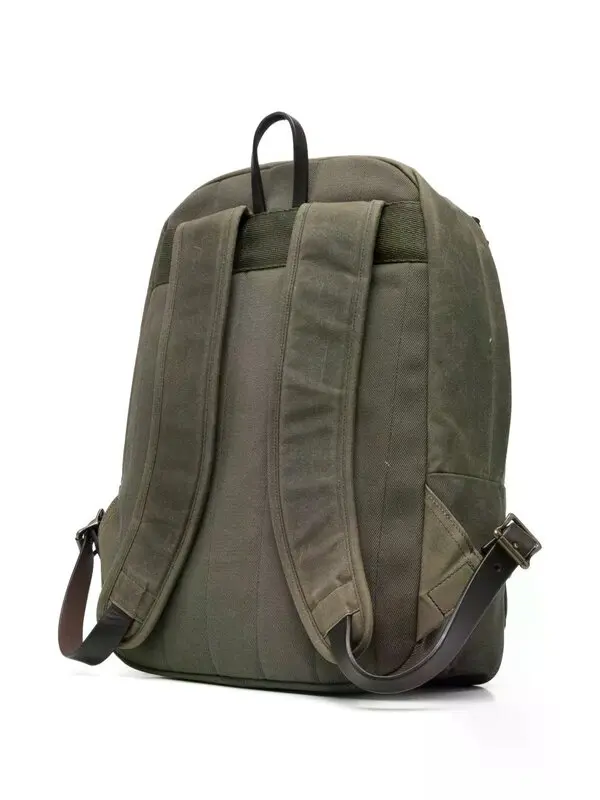Filson Cotton Backpack With Logo Patch - Green