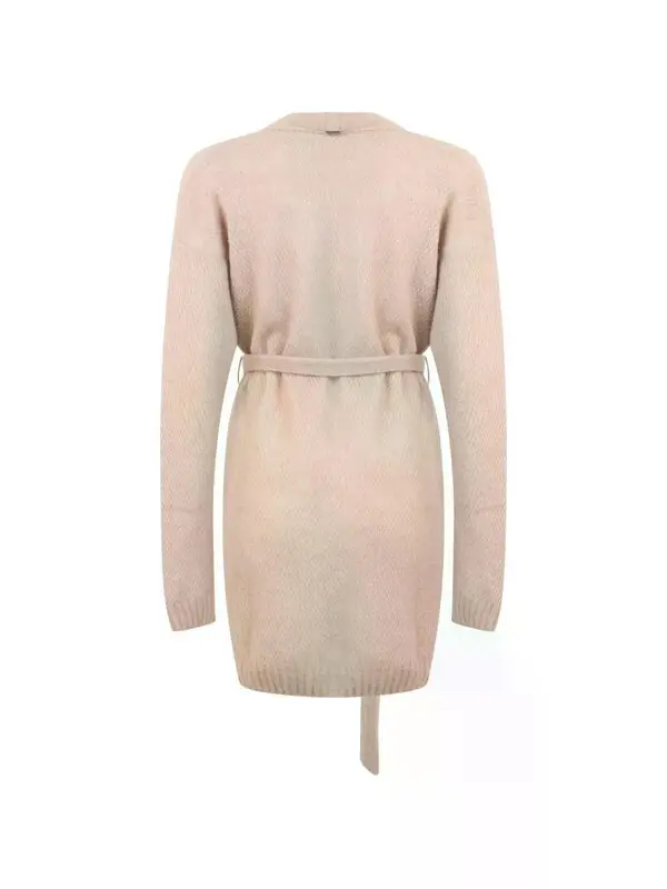 Herno Belted V-neck Cardigan - Neutrals
