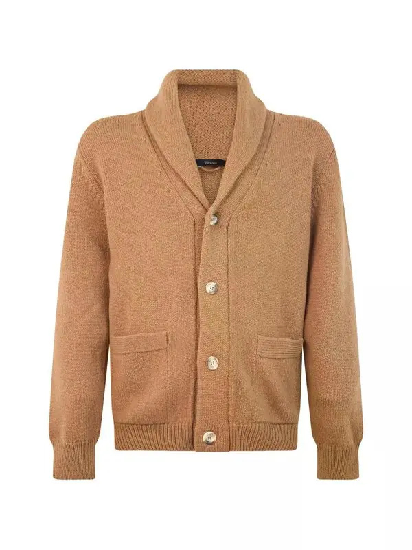 Herno Shawl-collar Cashmere Cardigan - Neutrals