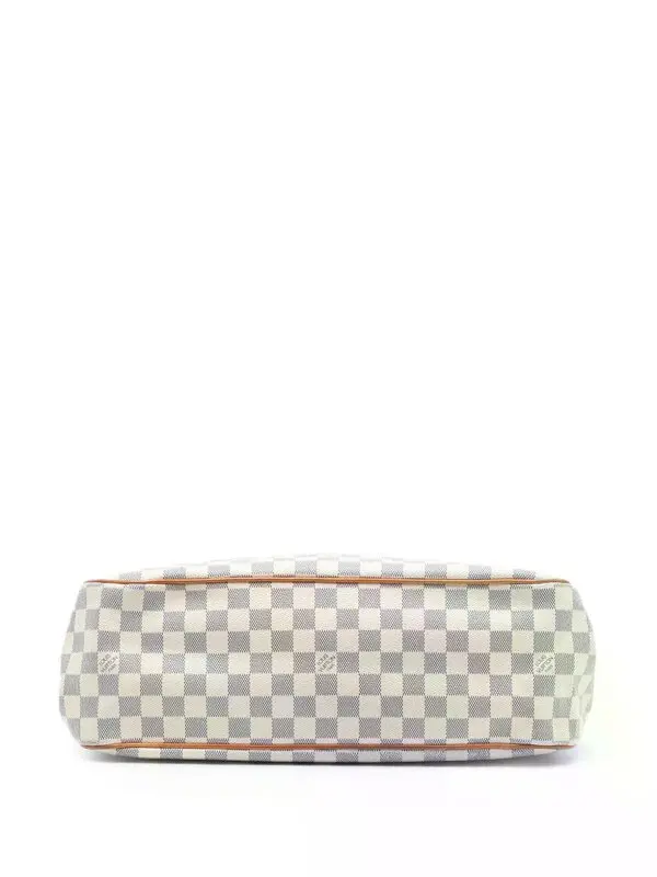 LOUIS VUITTON Damier Azur Batignolles Horizontal Tote Bag - White