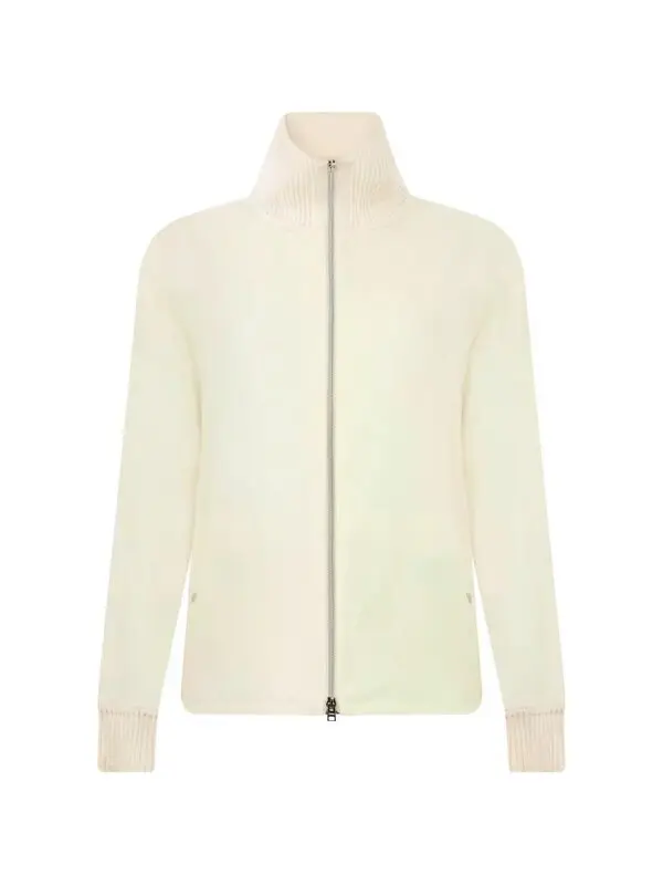 Herno Zip-up Cashmere Jacket - Neutrals