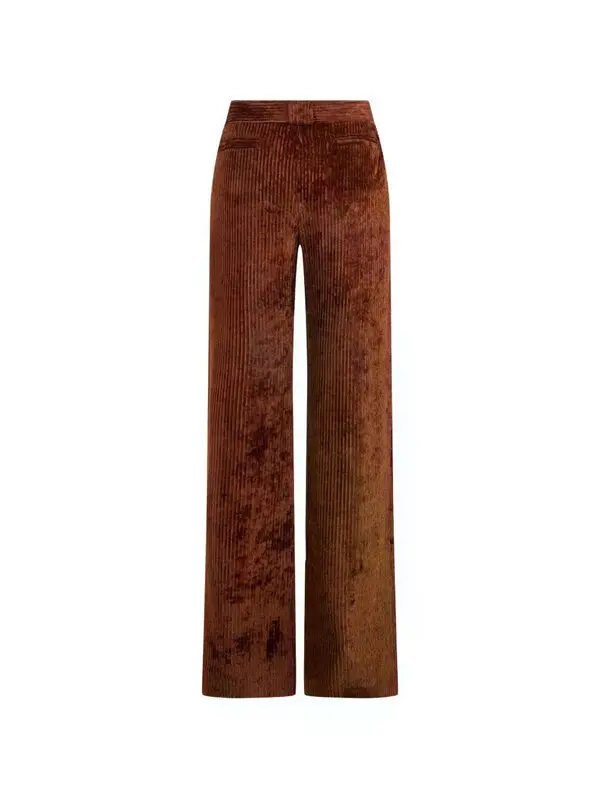 Alberta Ferretti Corduroy Wide-leg Trousers