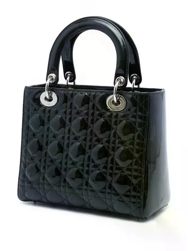 Dior 2011 Medium Patent Cannage Lady Satchel