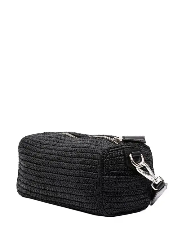 Prada Raffia Effect Crochet Crossbody Bag