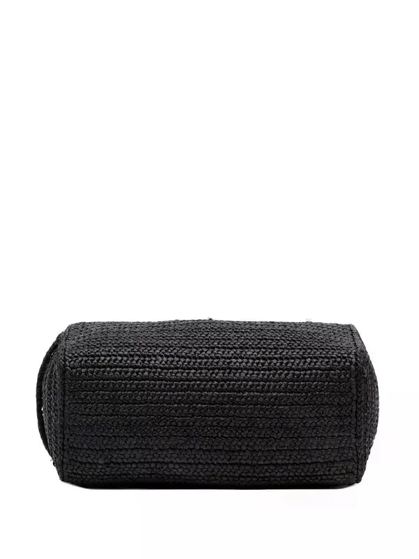Prada Raffia Effect Crochet Crossbody Bag