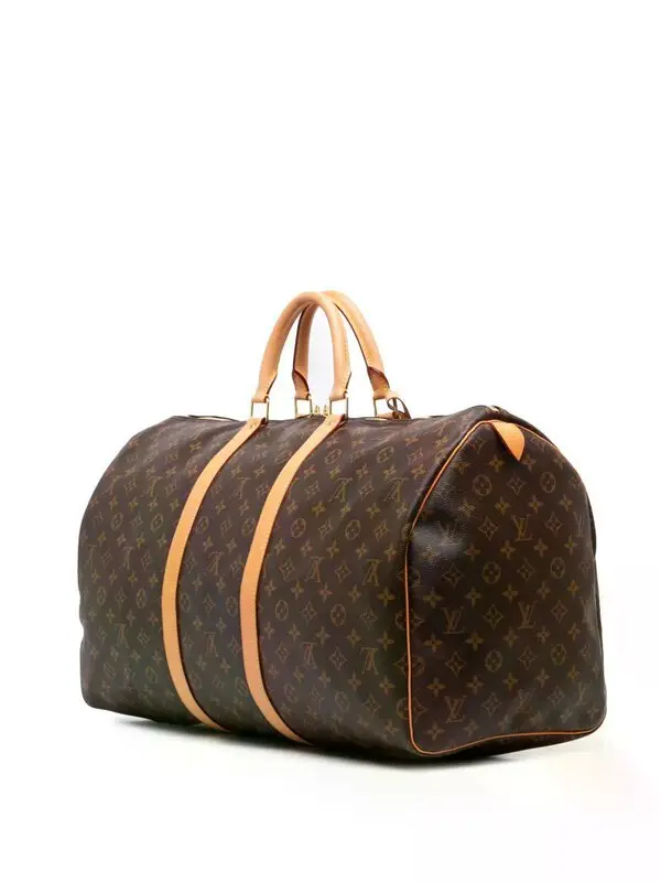 LOUIS VUITTON 2017 Monogram Keepall 55 Travel Bag