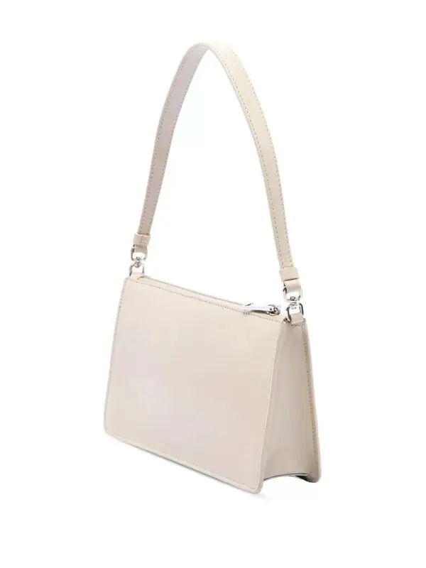 Prada Spazzolato Leather Shoulder Bag - Neutrals