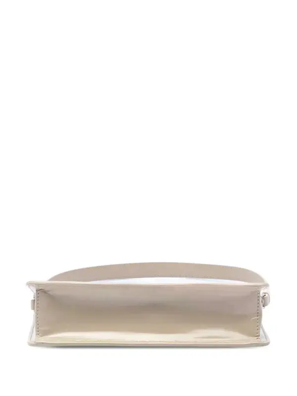 Prada Spazzolato Leather Shoulder Bag - Neutrals