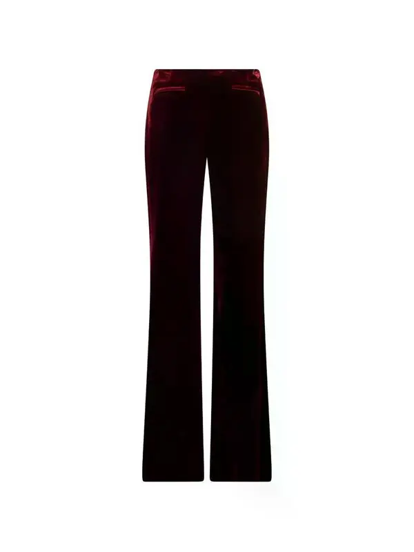 Alberta Ferretti Velvet Flared Trousers
