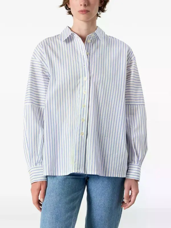 American Vintage Nurway Striped Poplin Shirt