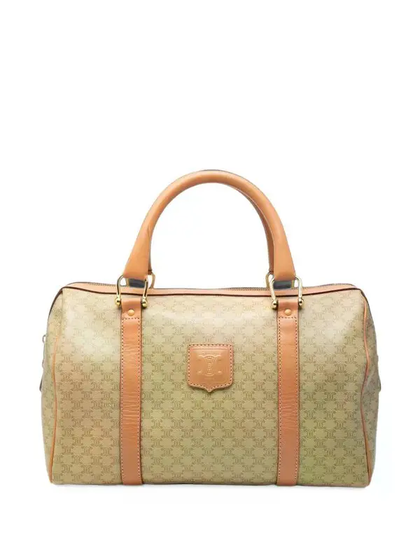 Celine Macadam Coated Canvas Boston Bag