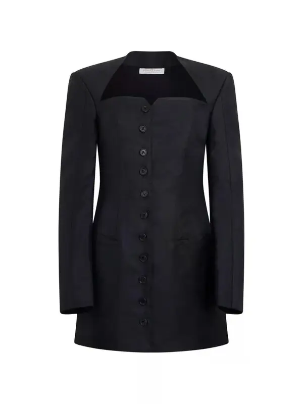 Philosophy Di Lorenzo Serafini Button-up Blazer Mini Dress - Black