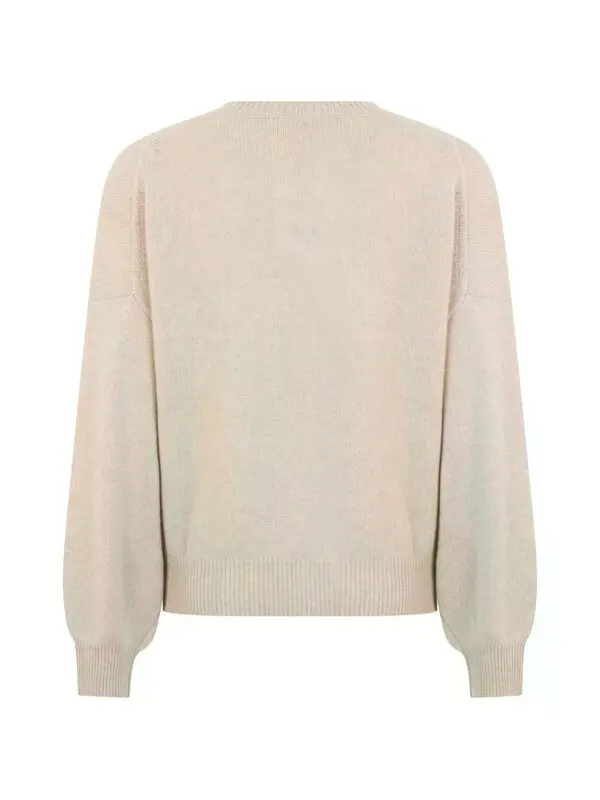 LISA YANG Veira Crew-neck Drop-shoulder Sweater