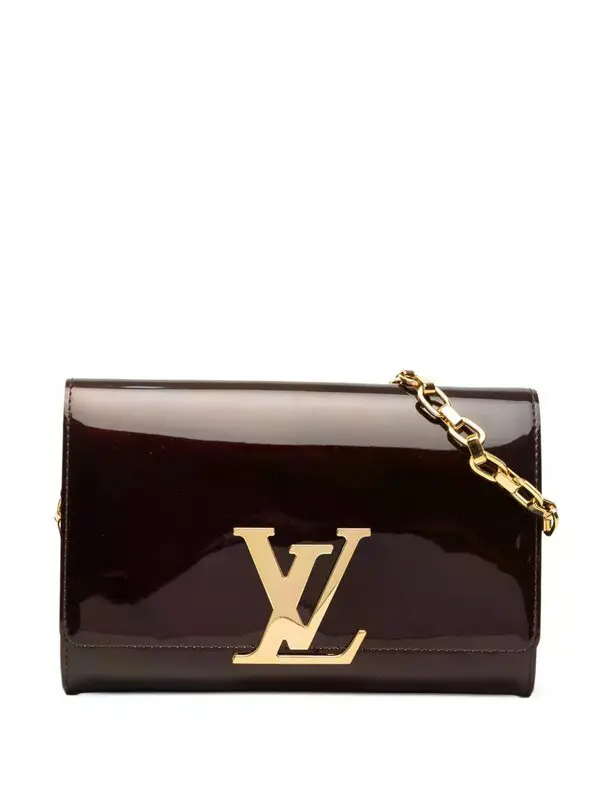 LOUIS VUITTON Vernis Louise Chain Mm Shoulder Bag - Red