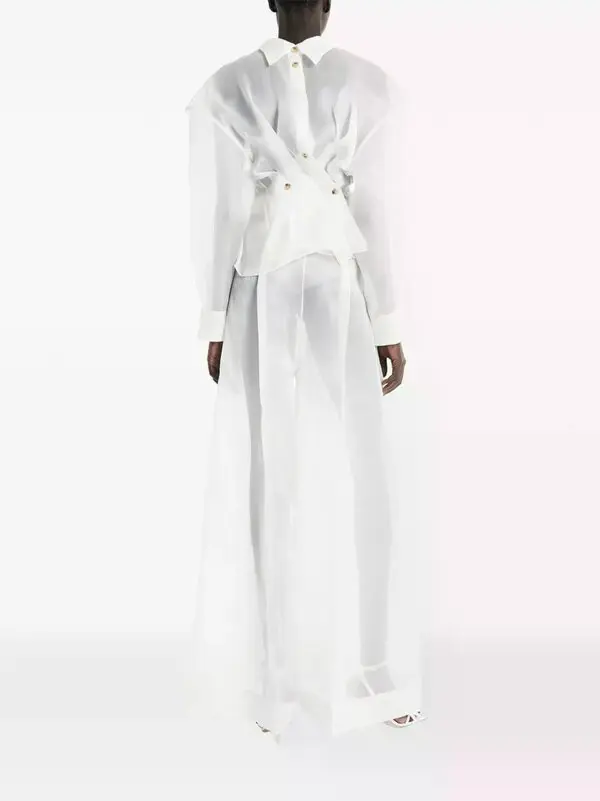A.W.A.K.E. Mode Twisted Sheer Shirt