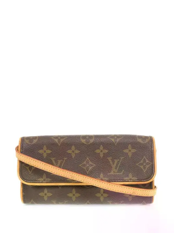 LOUIS VUITTON 2000 Monogram Pochette Twin Pm Crossbody Bag