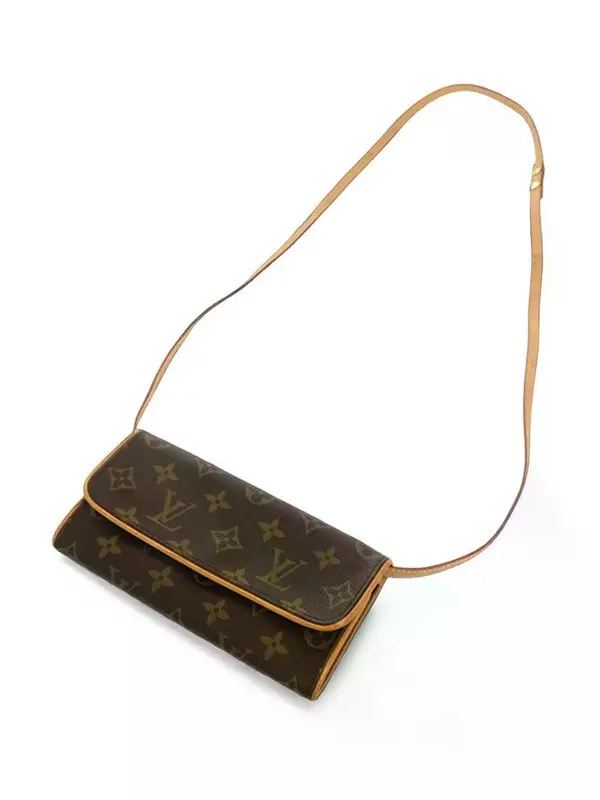 LOUIS VUITTON 2000 Monogram Pochette Twin Pm Crossbody Bag
