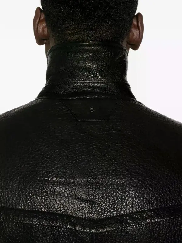 SALVATORE SANTORO Grainy Leather Jacket
