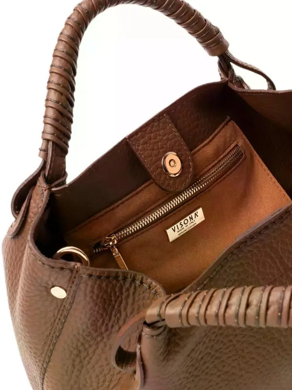 VISONA` Mia Leather Tote Bag