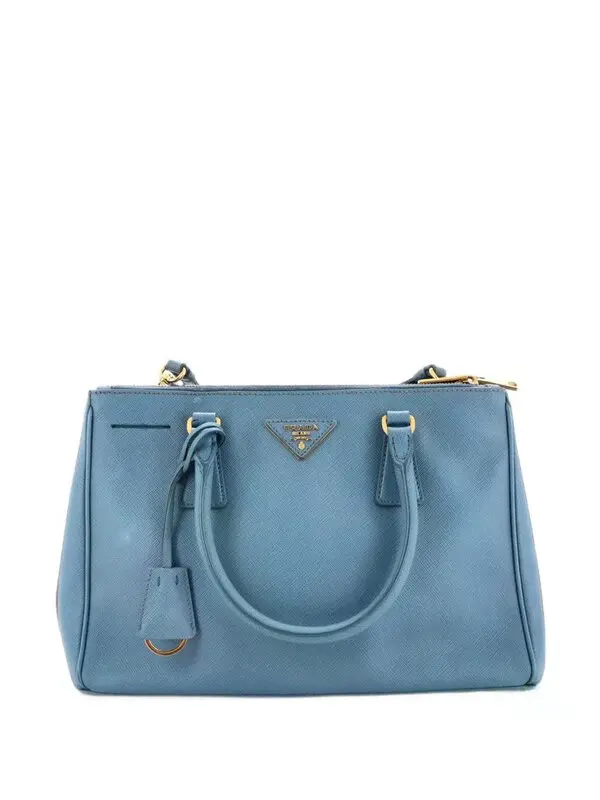 Prada Galleria Saffiano Leather Small Tote Bag - Blue