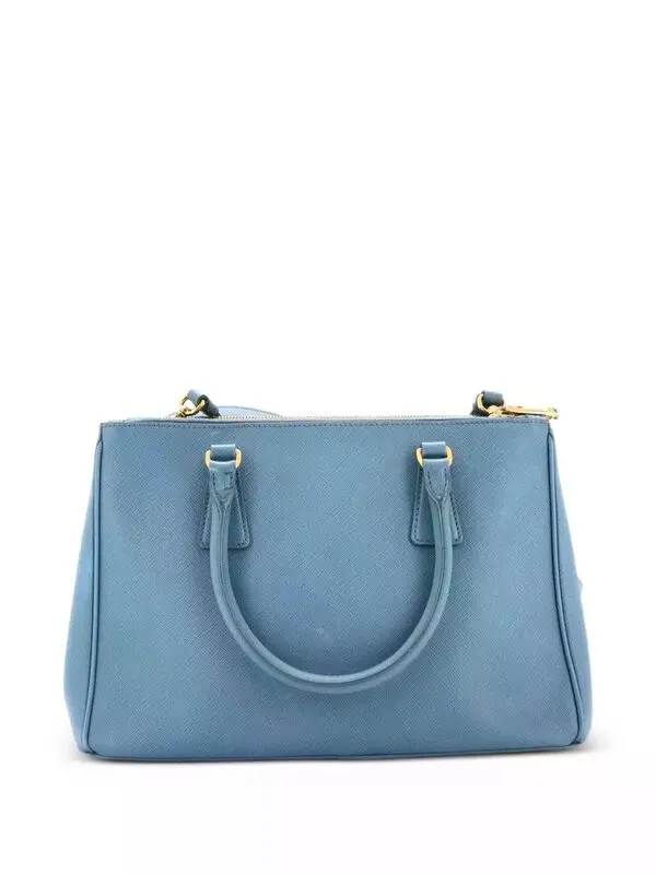 Prada Galleria Saffiano Leather Small Tote Bag - Blue