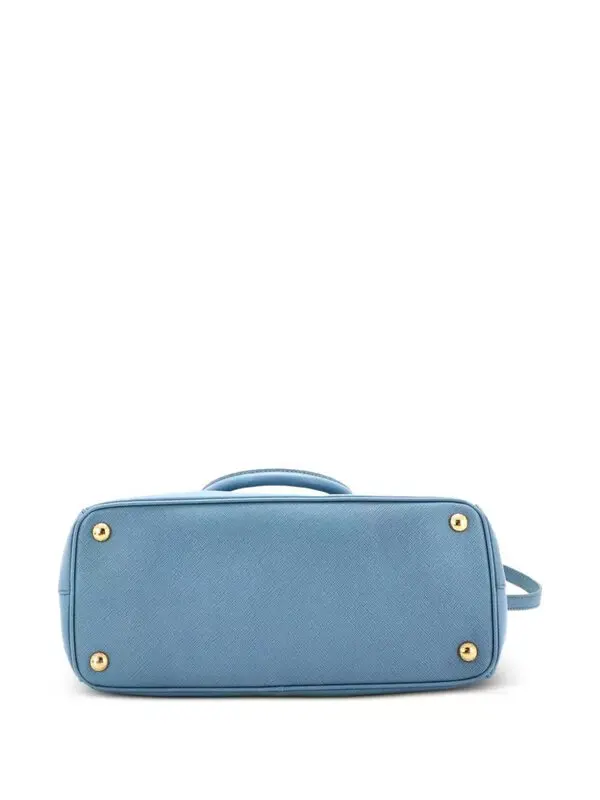 Prada Galleria Saffiano Leather Small Tote Bag - Blue
