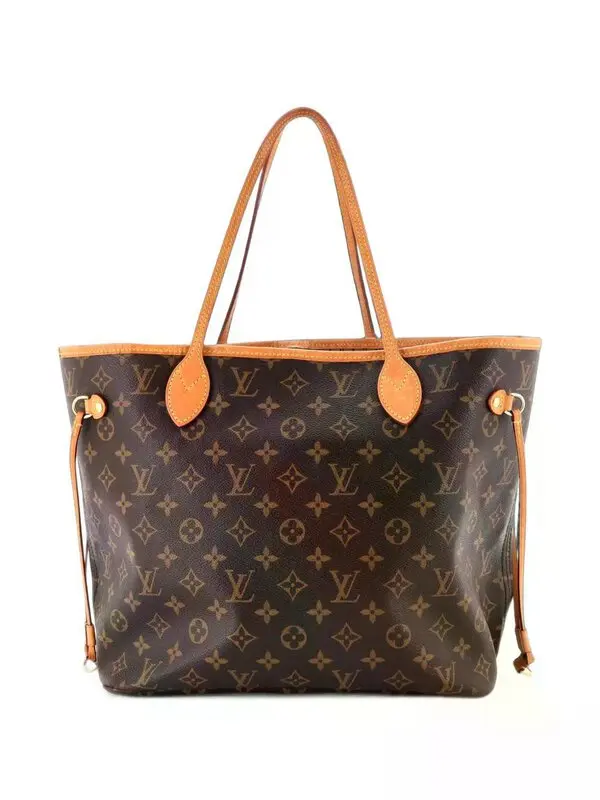 LOUIS VUITTON Neverfull Mm Monogram Canvas Tote Bag - Brown