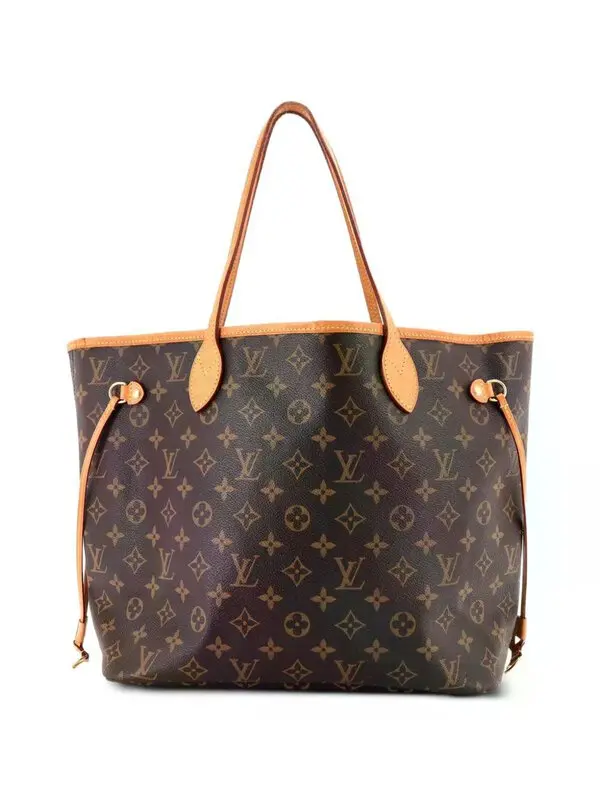 LOUIS VUITTON Neverfull Mm Monogram Canvas Tote Bag - Brown