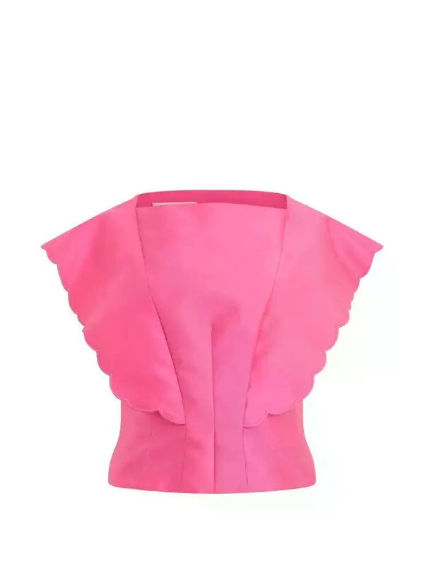 Philosophy Di Lorenzo Serafini Scalloped-edge Cropped Top