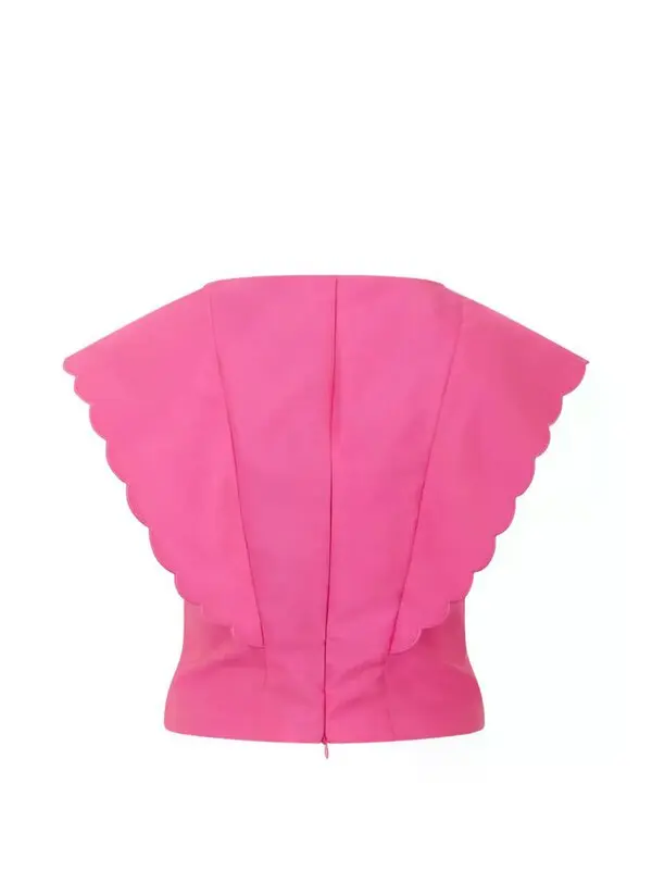 Philosophy Di Lorenzo Serafini Scalloped-edge Cropped Top
