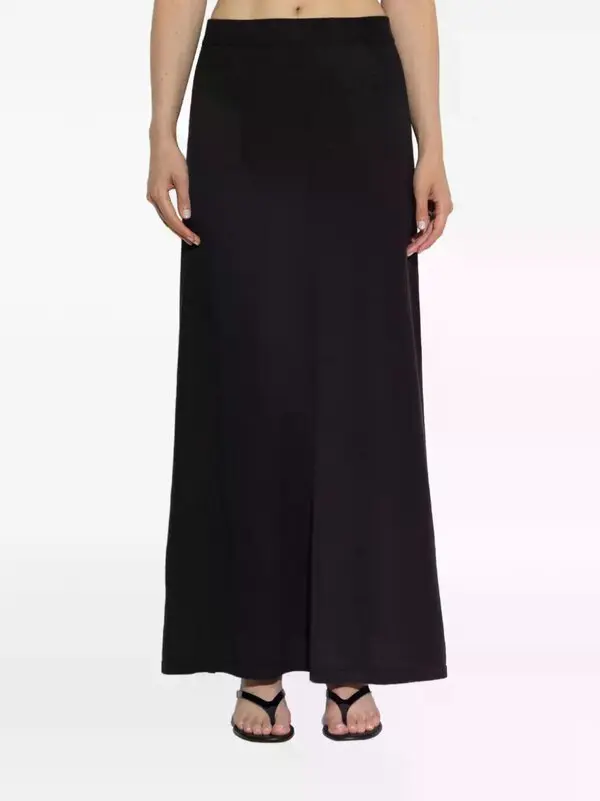 LISA YANG Adrienne Knitted Maxi Skirt - Black