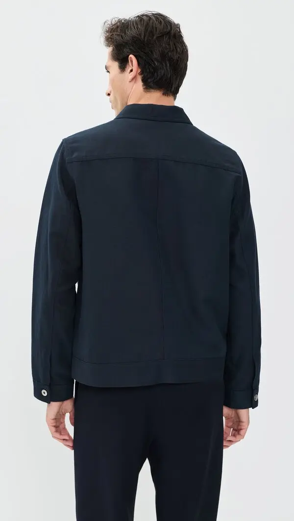 Vince Pleated Trucker Jacket