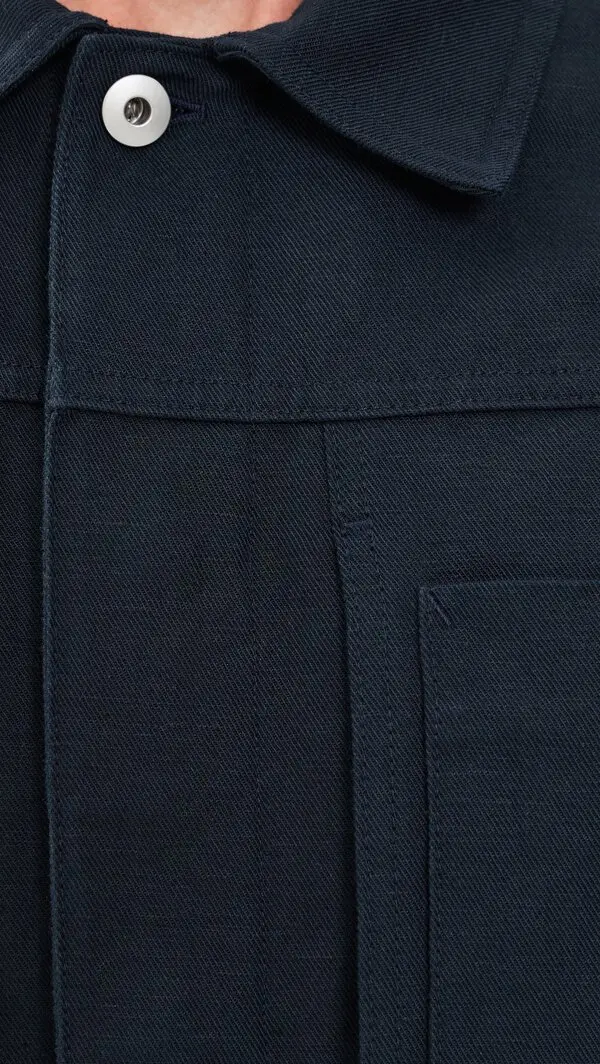 Vince Pleated Trucker Jacket